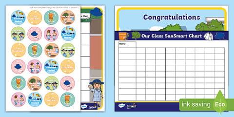 Sun Smart Poster and UV Ratings Cards | Sun Safety Pack