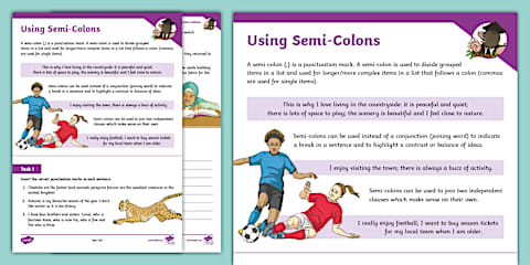 An Introduction to Semi-colons PowerPoint