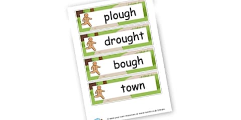 '-ough' Spelling Worksheet