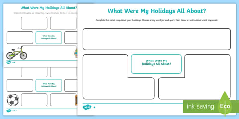 My Holiday Snapshot Home-Themed Writing Template