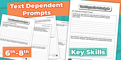 Fourth Grade Text-Dependent Analysis Writing Poster