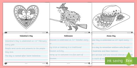 Mindfulness A-Z Letters and Words Handwriting Colouring Booklet
