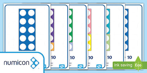 Rainbow Number Bonds of 10 Display Poster