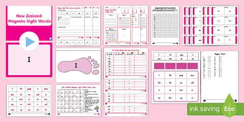 New Zealand Red Sight Word Checklist