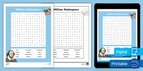 Shakespeare Mindfulness Coloring Sheets for 3rd-5th Grade