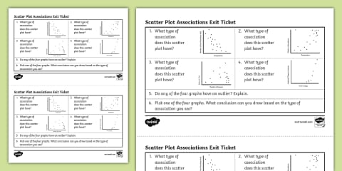 Eighth Grade Creating Trend Lines Practice Worksheet