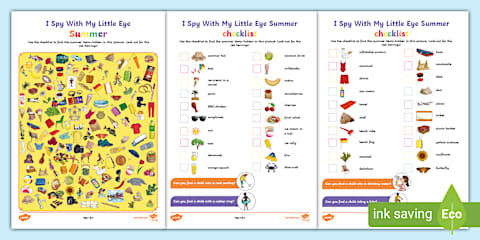 I Spy With My Little Eye Activity Pack