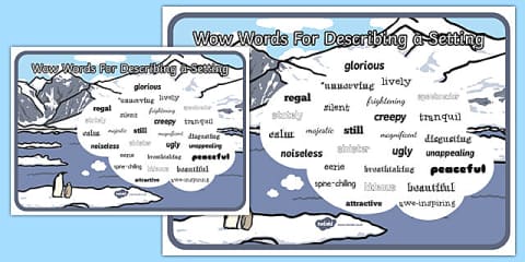 Adjectives For Describing a Character Poster
