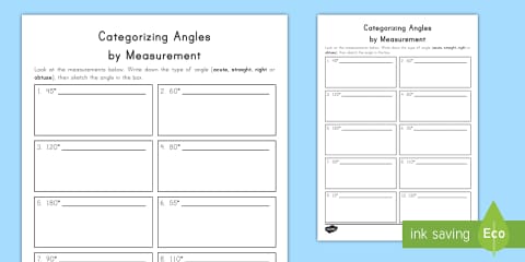 Relating Angles and Fractional Amounts Worksheet
