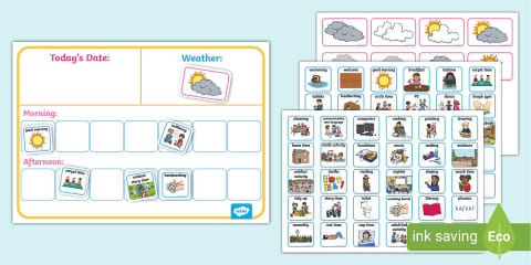 Editable EYLF Visual Timetable