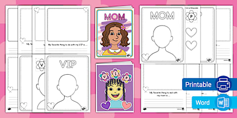 Mother's Day Color by Letter Worksheet