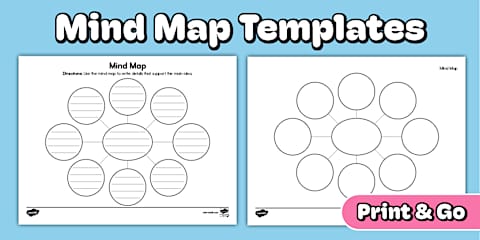 Seahorses Hexagon Writing Template