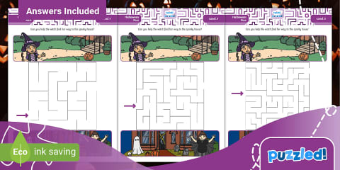 Fun Dinosaurs Maze Puzzle Pack