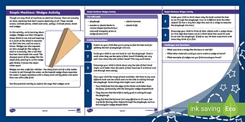 Simple Machines: Levers Activity