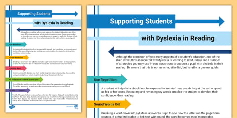 Dyslexia Support Posters