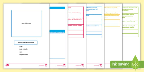 EYFS Editable Child-Friendly End of Year Report