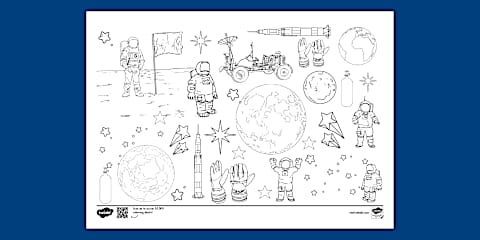 Moon Landing Reading Comprehension (Ages 9 - 10)