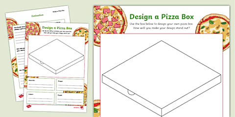 Design a Pizza Activity Sheet