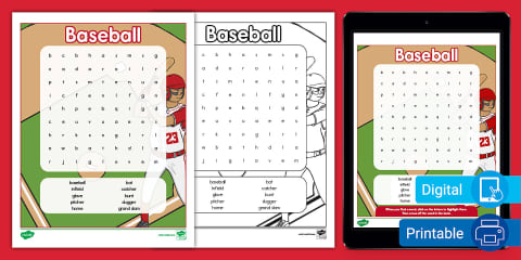 Baseball Coloring Sheets