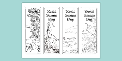 Protect Our Oceans Colouring Sheets