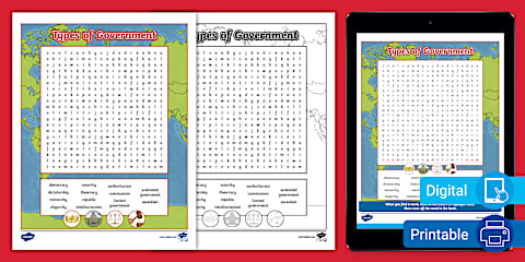 Types of Government PowerPoint & Google Slides for 6th-8th Grade