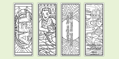 Australian Rules Football Grand Final Colouring Pages