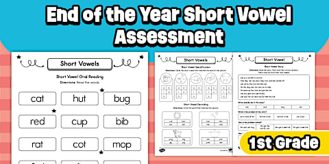 First Grade 12 Months of Daily Reading Comprehension Mats Bundle