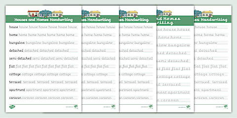 Clothes Vocabulary Handwriting Practice Worksheet