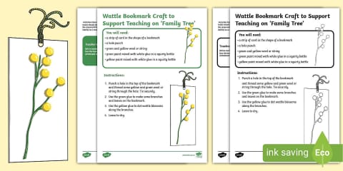 Wattle Day Painting Craft Instruction