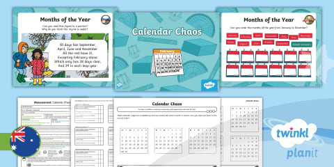 Year 2 Measurement: Calendar Lesson 1