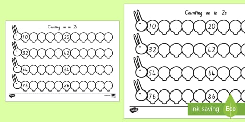 Skip Counting by 5s Caterpillar Activity Sheet