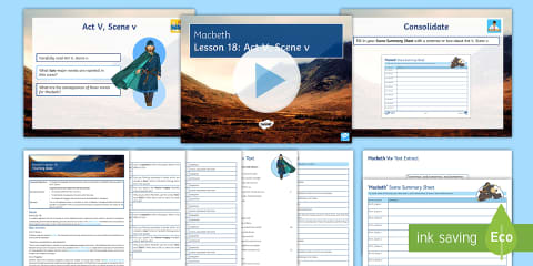Macbeth Lesson 14: Act IV, Scene I Lesson Pack