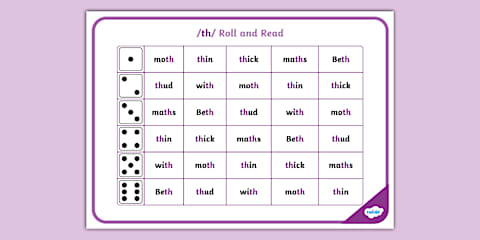 'th' Sound, Word and Picture Matching Cards
