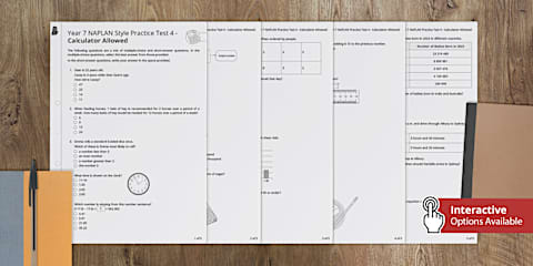 Year 7 NAPLAN Practice Test - Non Calculator