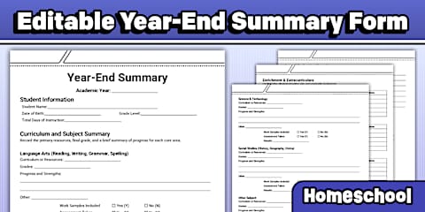Family Contribution Chart for Homeschool
