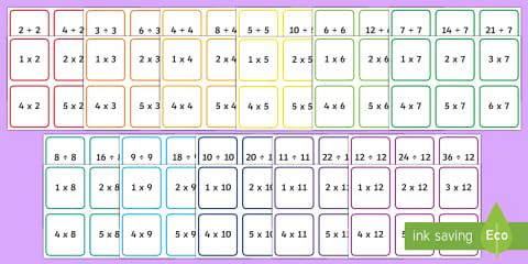 Doubles Flash Cards