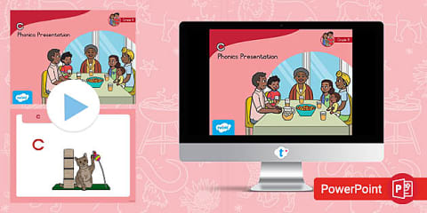 Grade R Phonics: Interactive Go! Game Letter C