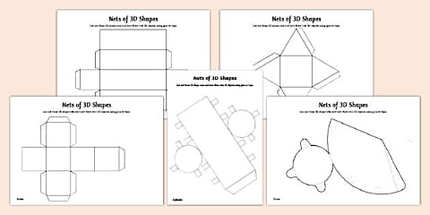 Rectangular Prism Net 3D | Grade 3, 4, 5 Math | Twinkl USA