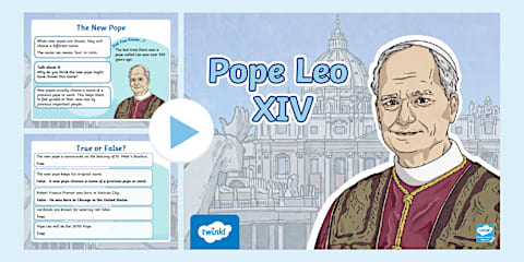 KS1 Pope Leo XIV Fact File and Quick Quiz