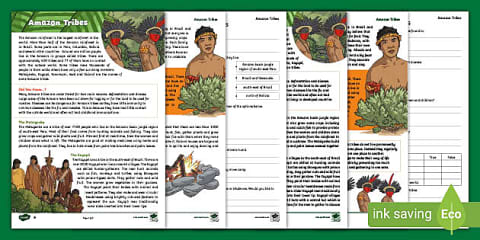 Tribes of the Amazon Rainforest PowerPoint