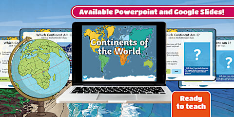 Equator, Tropics, Hemispheres and Poles Map