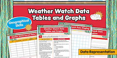 Second Grade Weather Patterns Data Collection Tally and Graph Worksheets