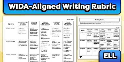 WIDA ACCESS Testing Schedule Resources and Template