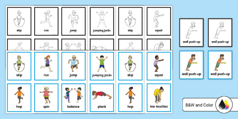 Roll and Move Gross Motor Dice Activity for K-2nd Grade