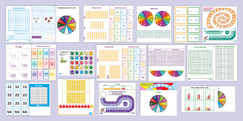 2 to 12 Times Tables Maths Mastery Mat Bumper Pack