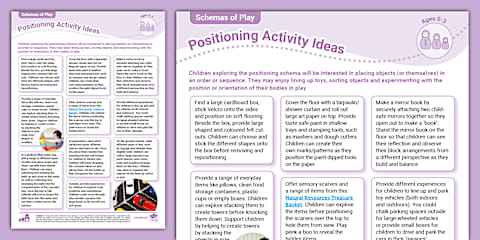 EYFS (Ages 0-3) Schemas of Play: Transporting Activity Ideas