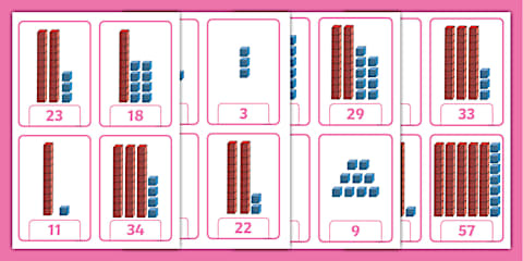 0-20 Number Subitizing Flash Cards