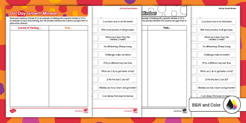 Growth Mindset Cut and Paste