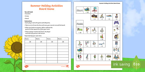 ESL Holiday Activities Board Game [Teens, B1-B2]