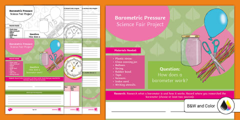 Science Experiment Observation Worksheet for 3rd-5th Grade